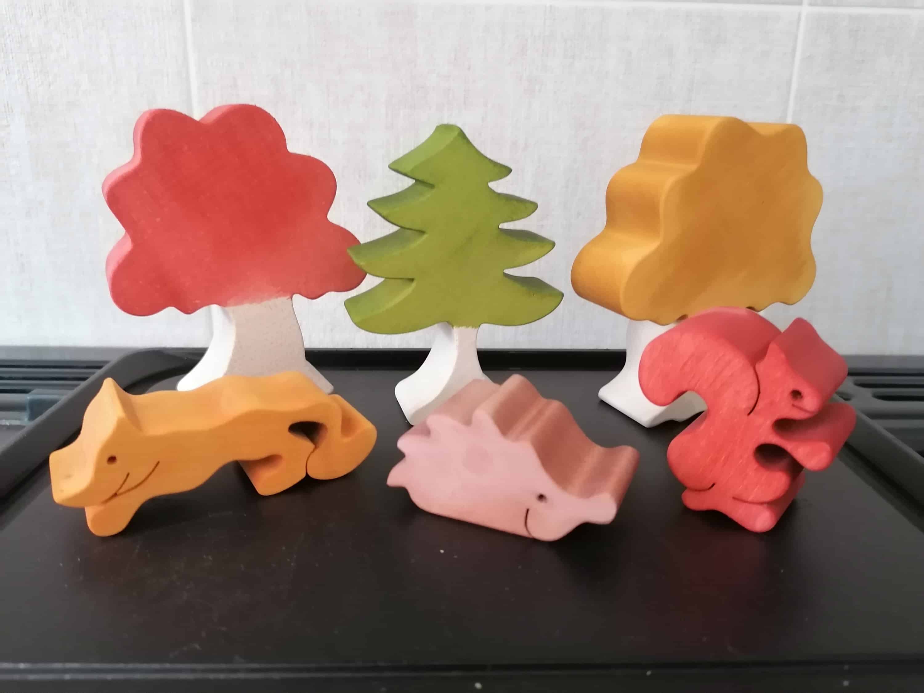 Handcrafted Autumn Small World Woodland Play - Busy Busy Learning