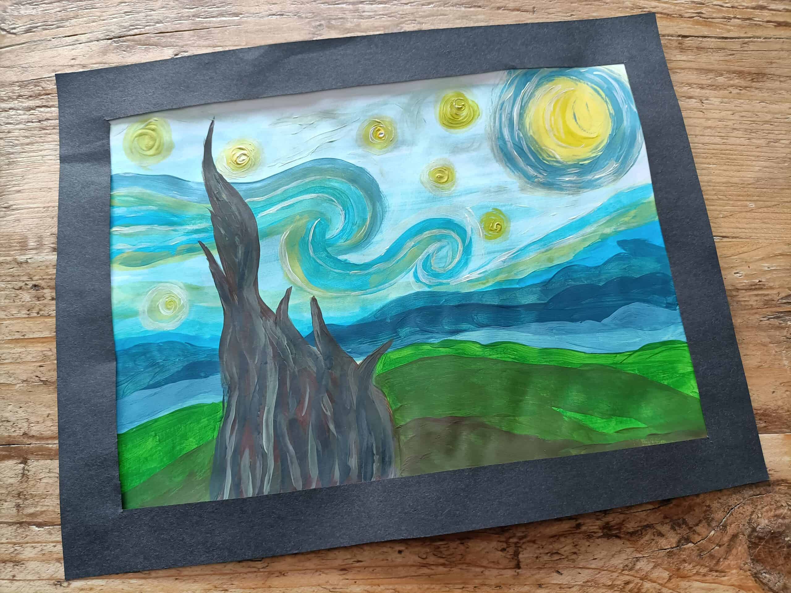 Van Gogh - Starry Night - Sunflowers - Busy Busy Learning