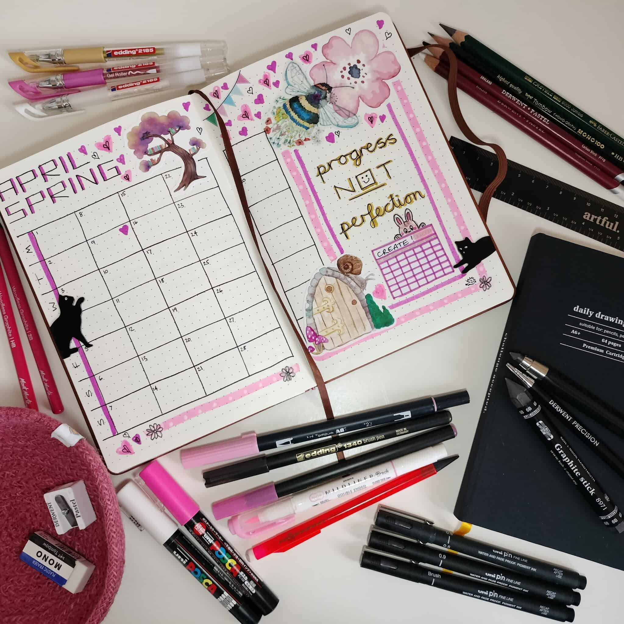 April Journal and Sketchbook Ideas - Busy Busy Learning