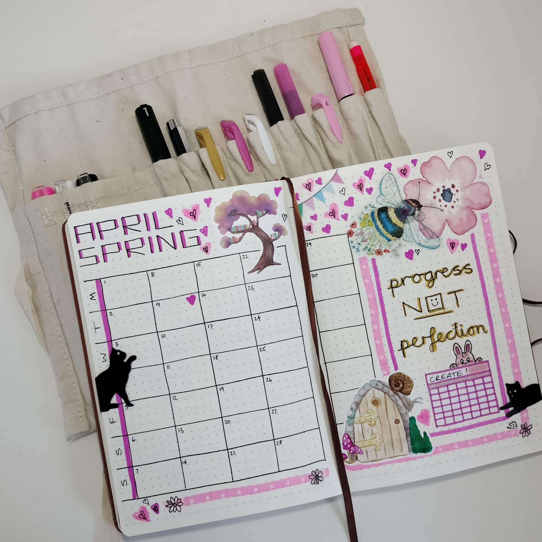 April Journal and Sketchbook Ideas - Busy Busy Learning