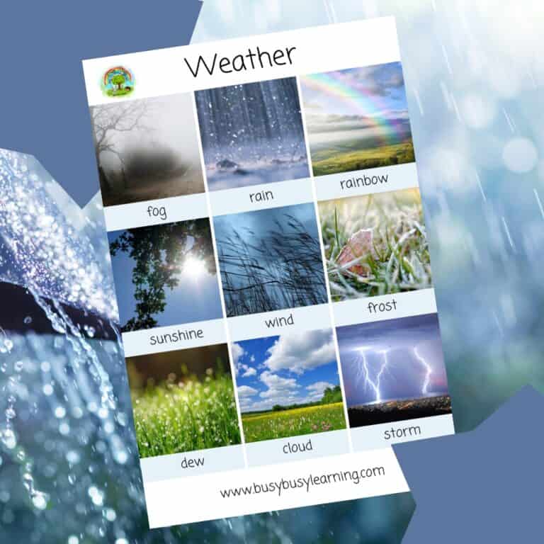 Spring Weather EYFS Ideas and Resources for Kids - Busy Busy Learning