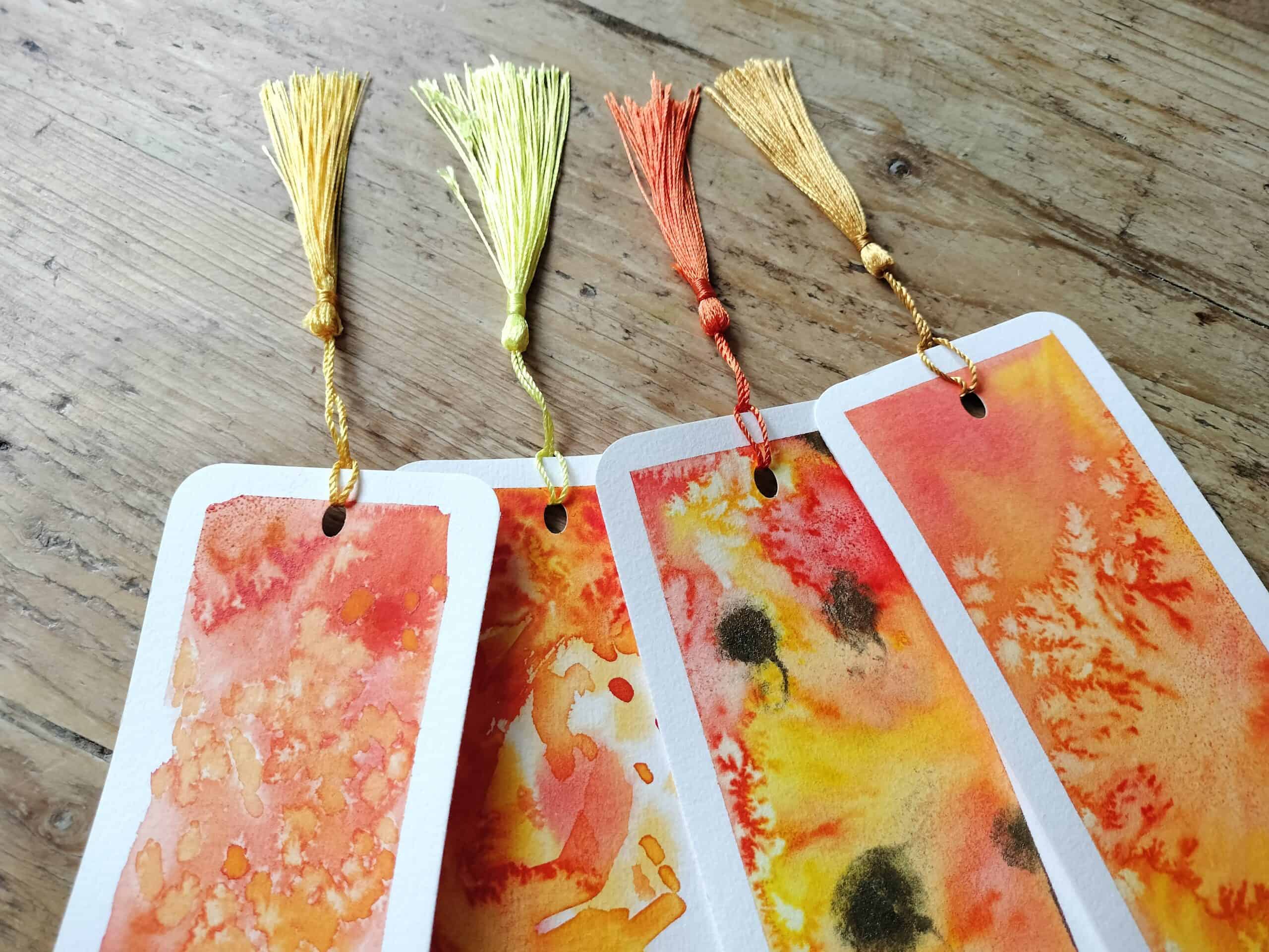 Summer Bookmark: Summer Sunshine Watercolour Craft for Kids - Busy Busy ...