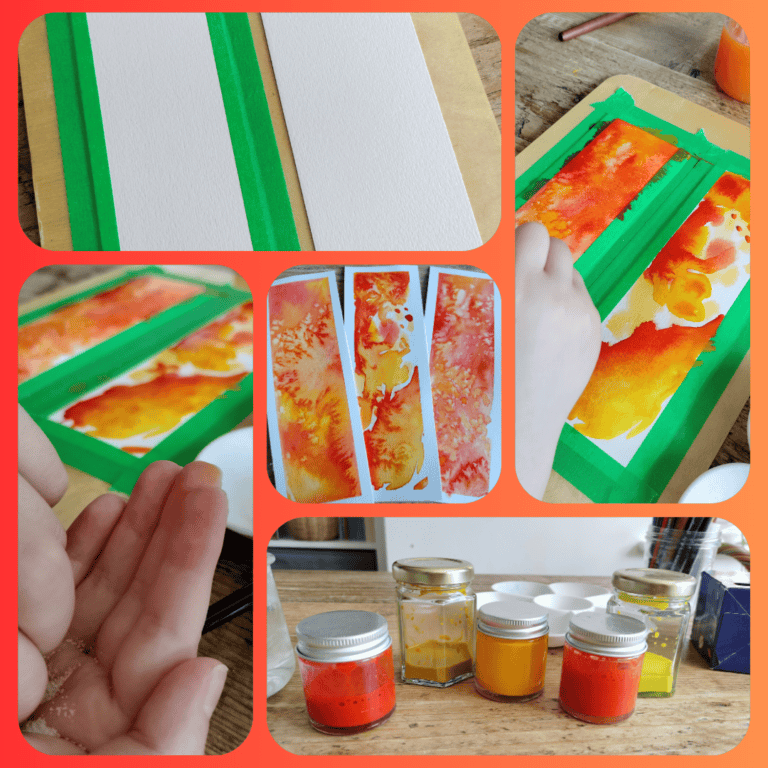 Summer Bookmark: Summer Sunshine Watercolour Craft for Kids - Busy Busy ...
