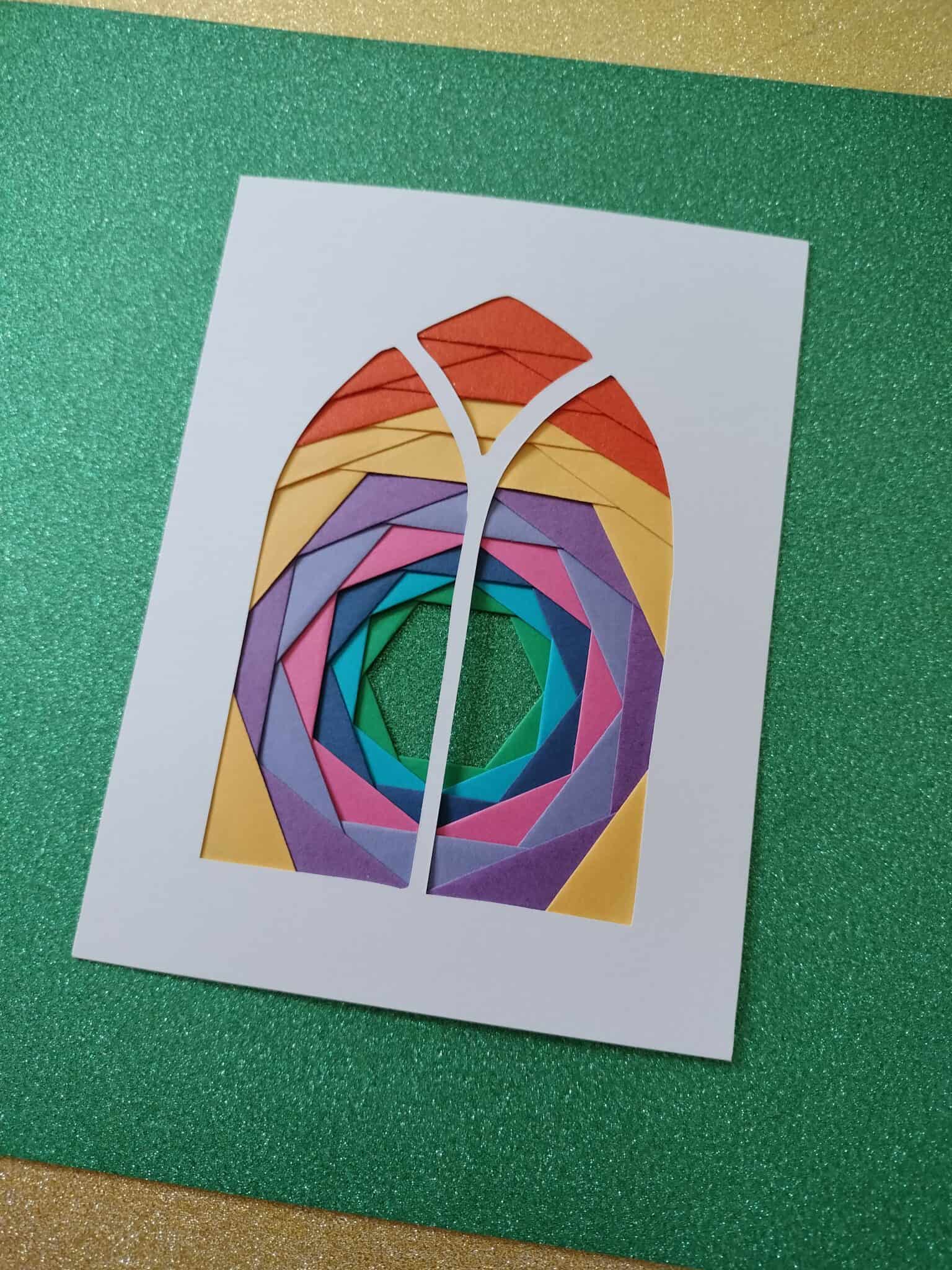Iris Folding Free Stained Glass Window Pattern Template - Busy Busy ...