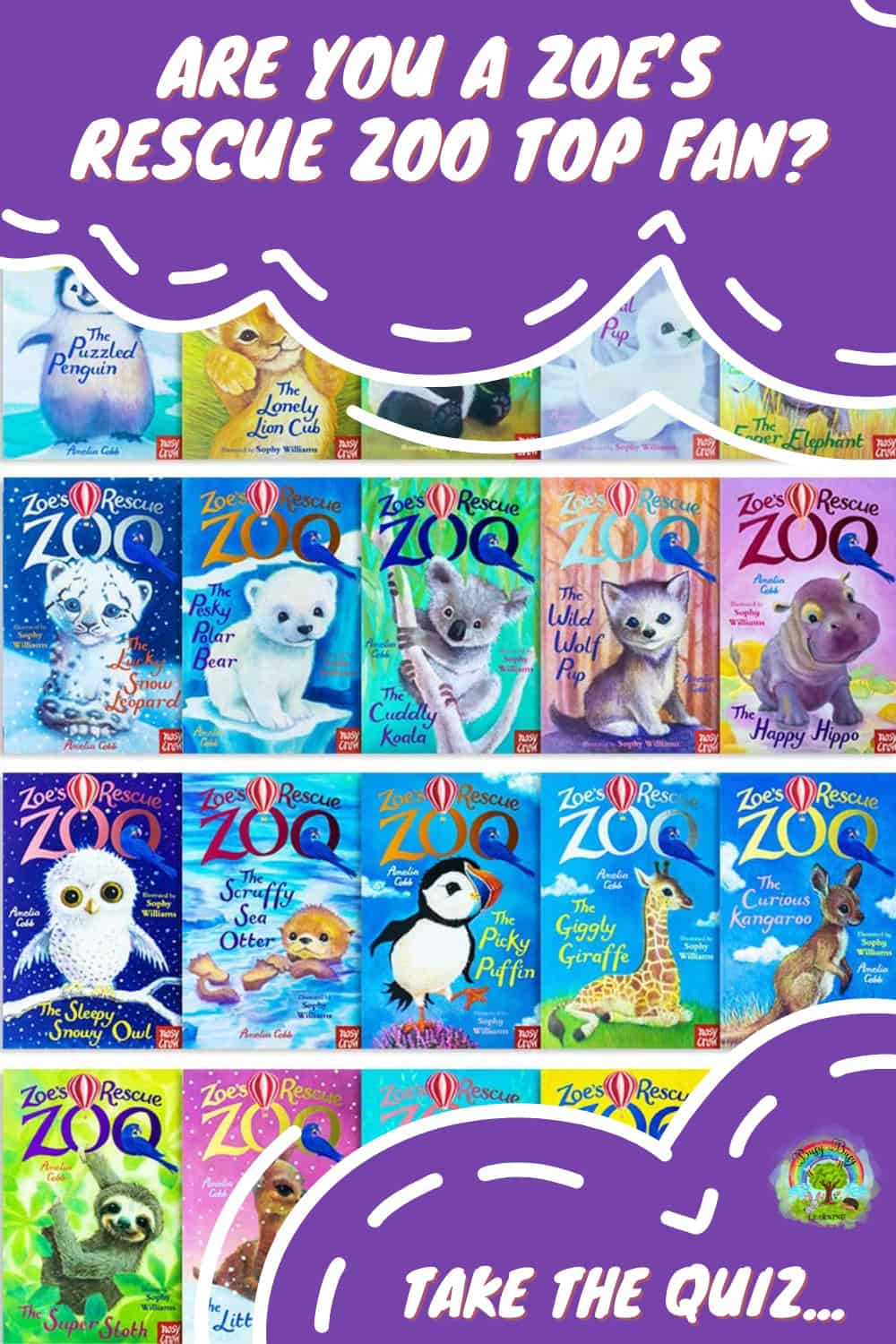 Zoe's Rescue Zoo Books Activity: Audio Quiz - Busy Busy Learning