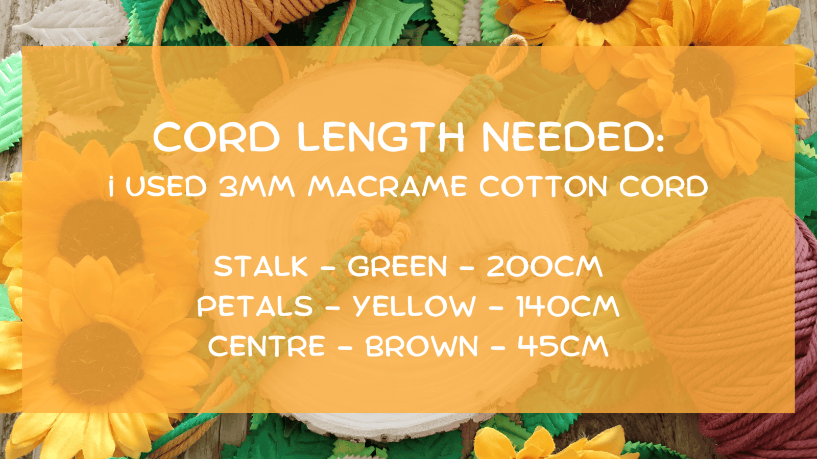 Super Slow Macrame: Free Sunflower Bracelet Tutorial - Beginners Plus ...