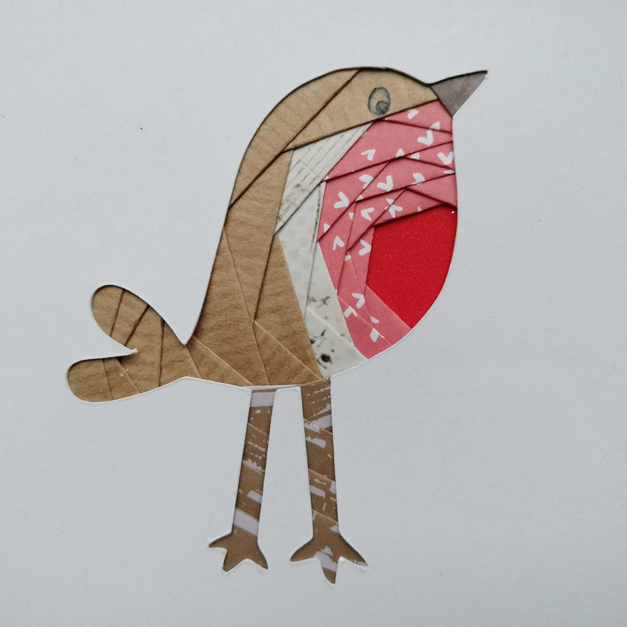 Iris Folding Papercraft Free Robin Bird Pattern Template - Busy Busy ...